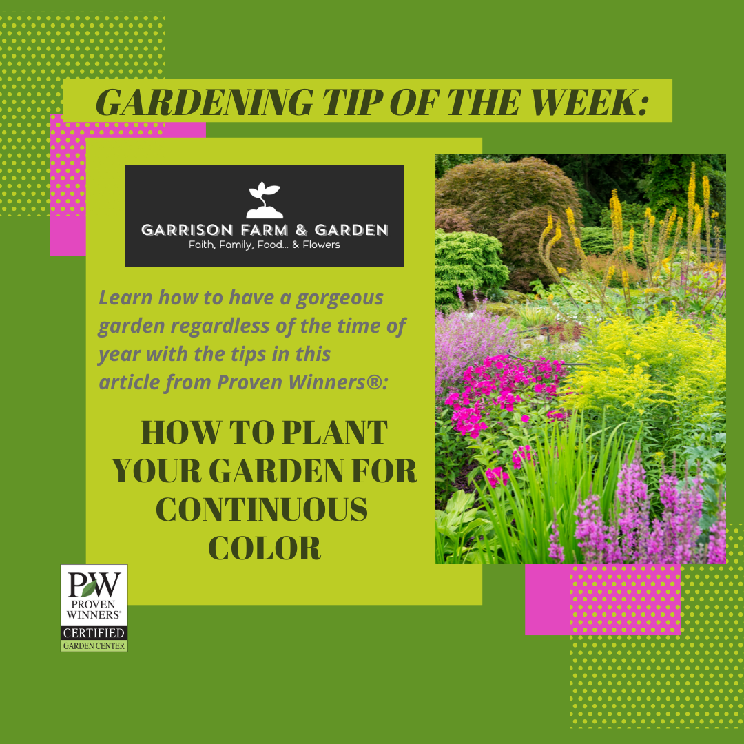 Planting for Continuous Color – Garrison Farm & Garden